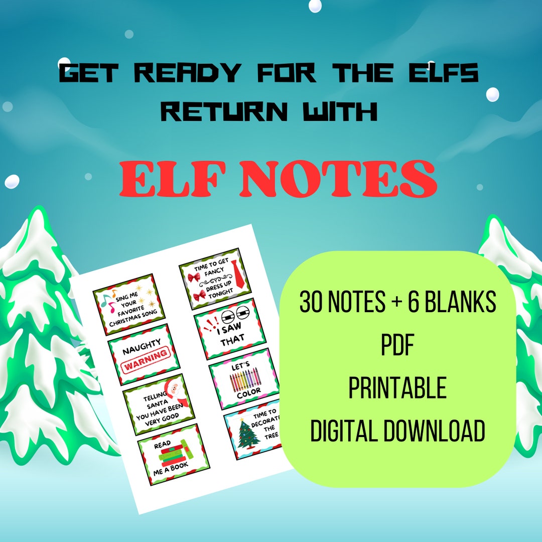 Elf Notes Ideas Pdf