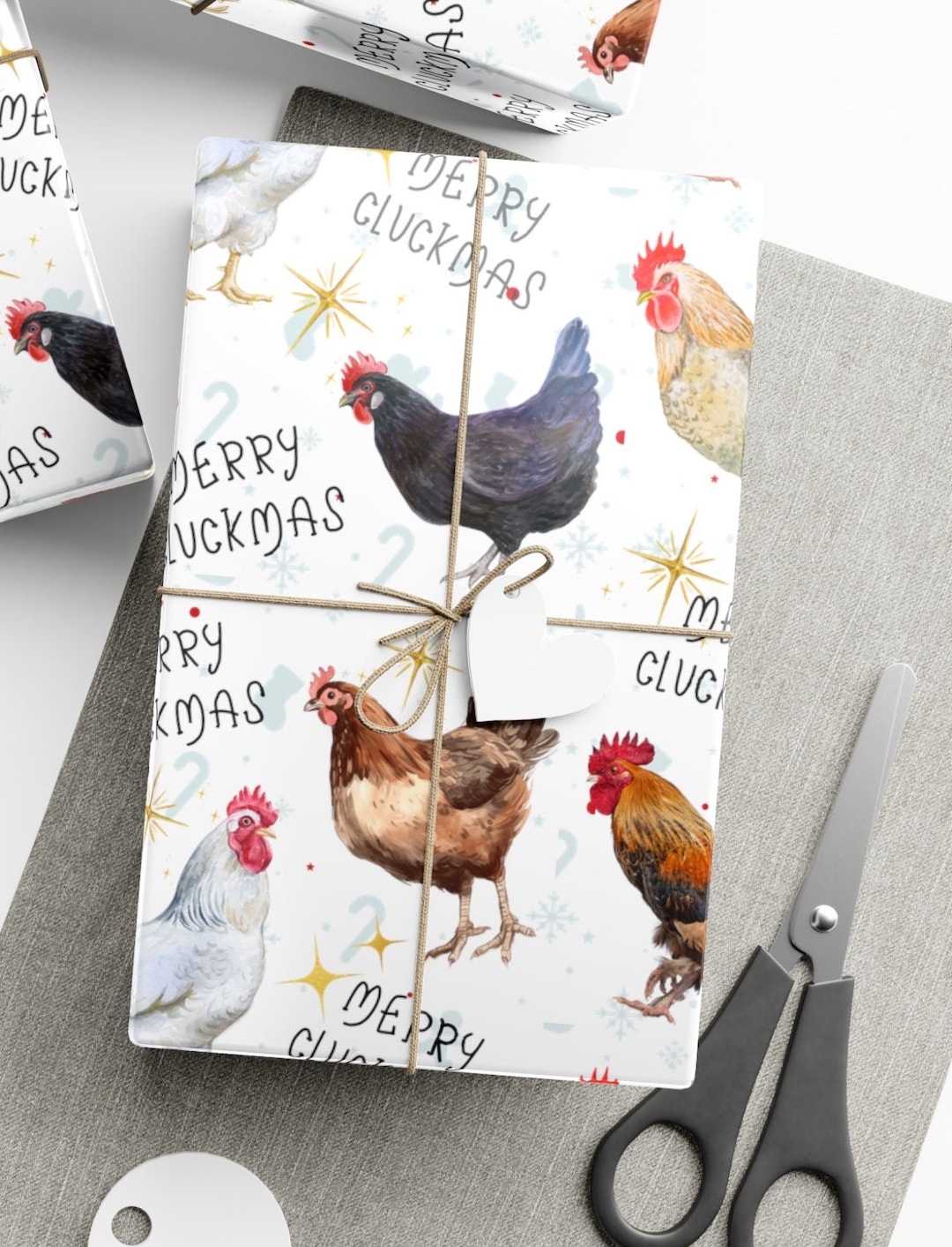 Chicken Wrapping Papers, Christmas Chicken Wrapping Paper, Farm ...