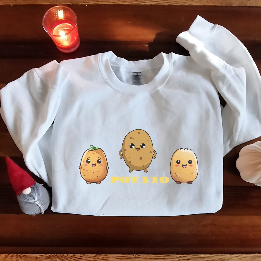Cute Potato Crewneck Sweatshirt Funny Sweatshirt Teen - Etsy Canada