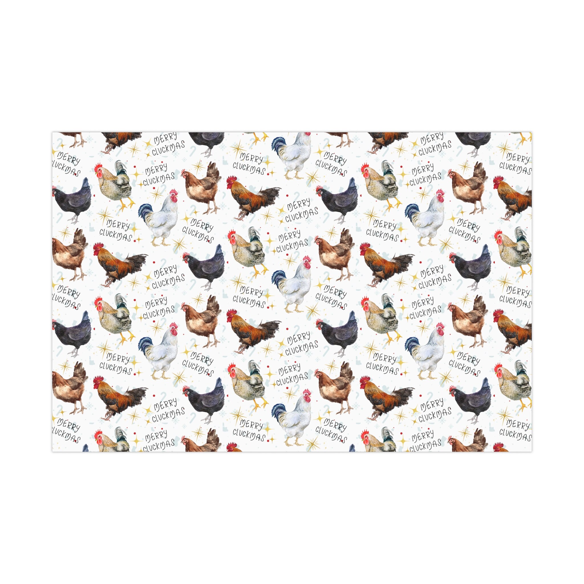 Chicken Wrapping Papers, Christmas Chicken Wrapping Paper, Farm ...