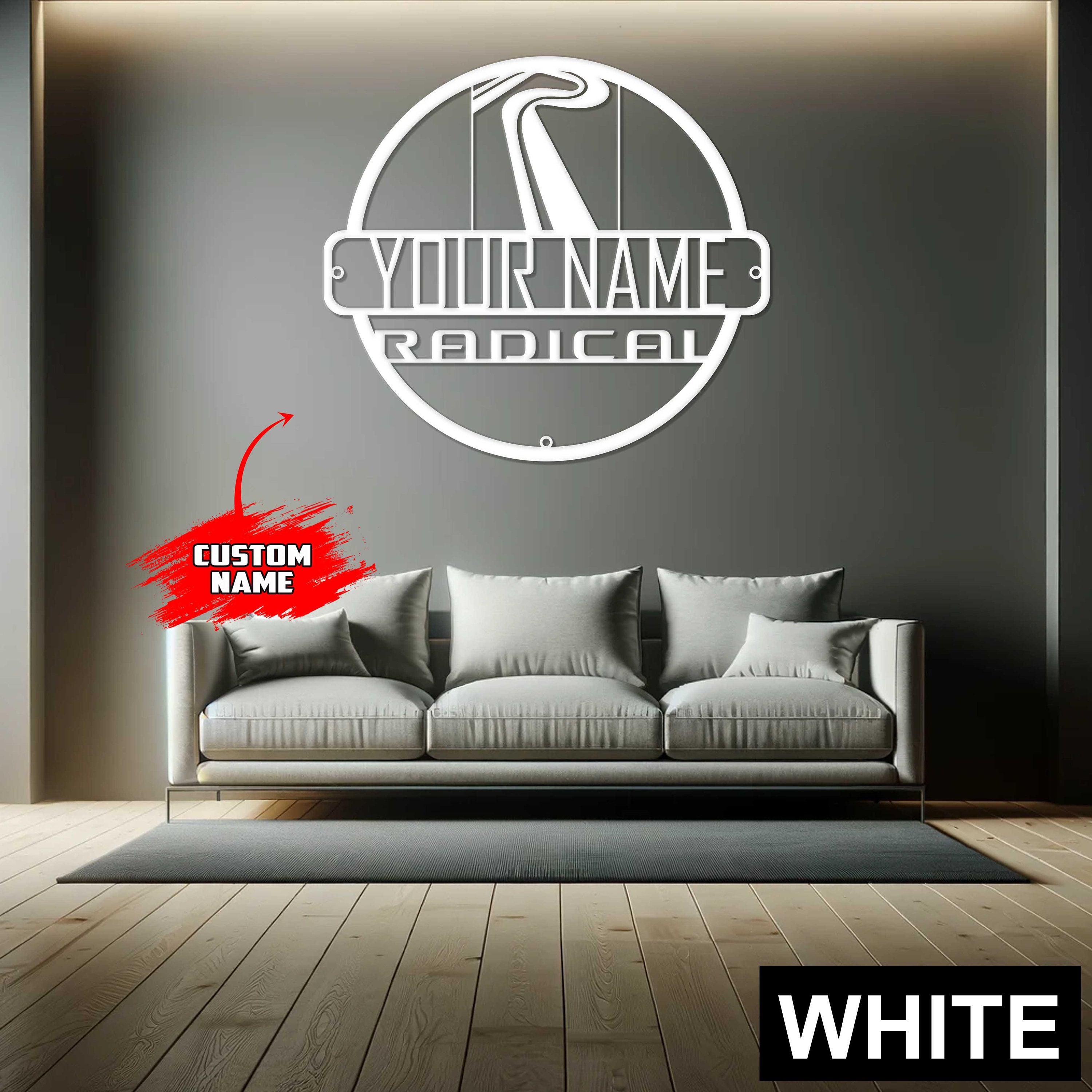 Radical Car Logo Personalized Metal Sign Radical Metal Wall - Etsy