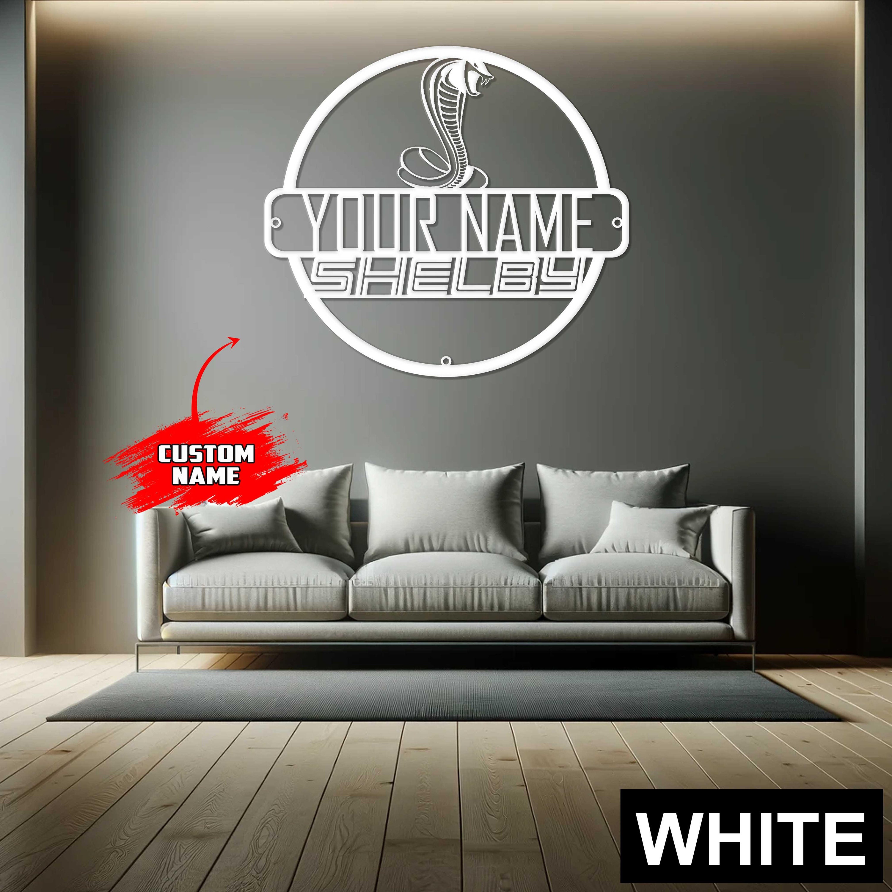 Shelby Car Logo Personalized Metal Sign Shelby Metal Wall - Etsy