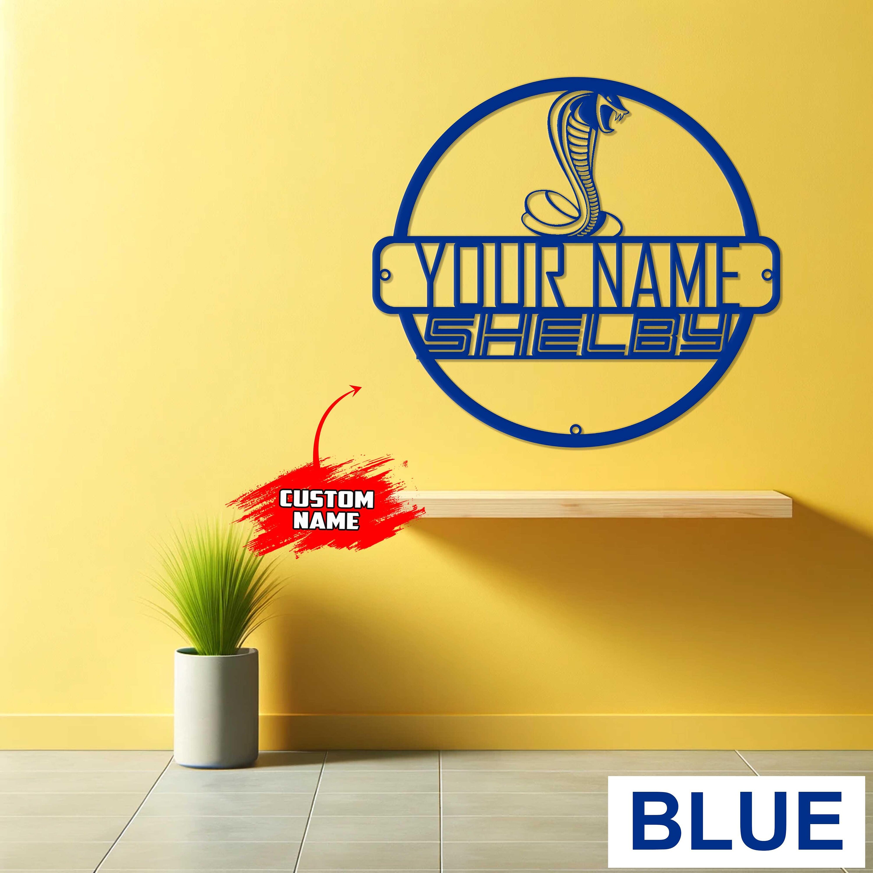 Shelby Car Logo Personalized Metal Sign Shelby Metal Wall - Etsy