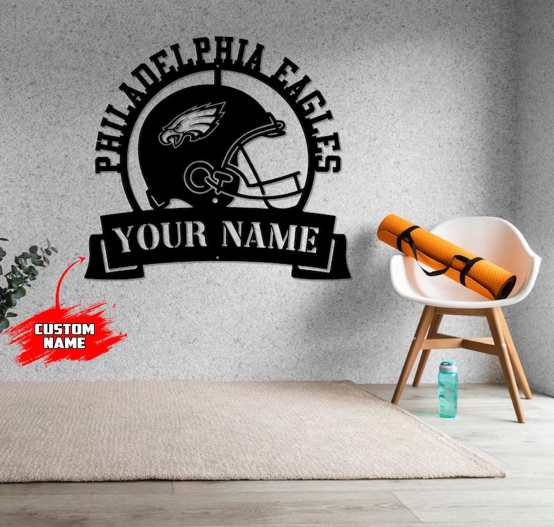 Personalized Philadelphia Eagles Metal Sign Philadelphia - Etsy