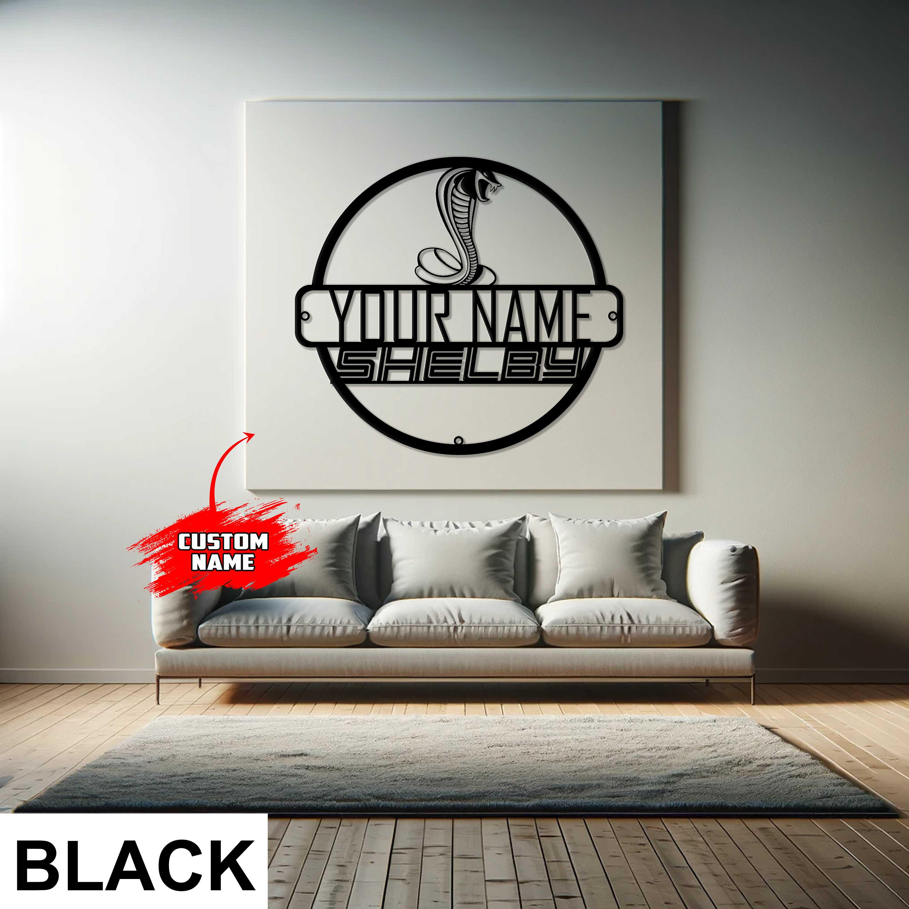 Shelby Car Logo Personalized Metal Sign Shelby Metal Wall - Etsy