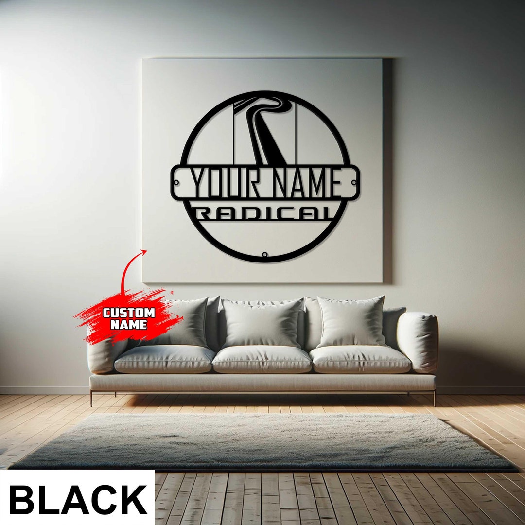 Radical Car Logo Personalized Metal Sign Radical Metal Wall - Etsy