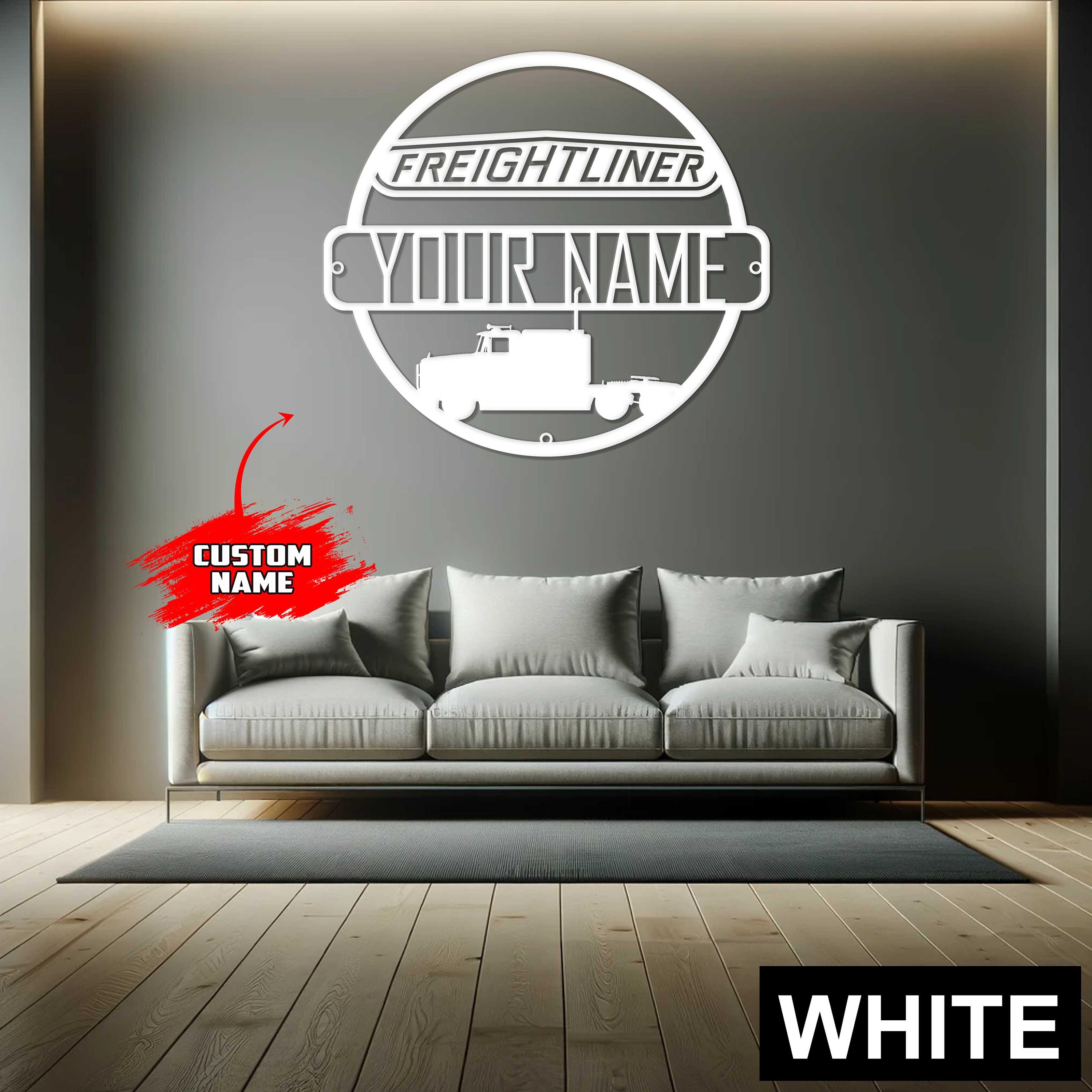 Freightliner Car Logo Personalized Metal Sign Freightliner - Etsy