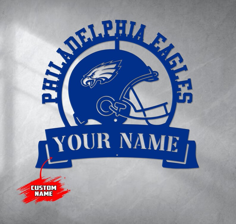 Personalized Philadelphia Eagles Metal Sign Philadelphia - Etsy