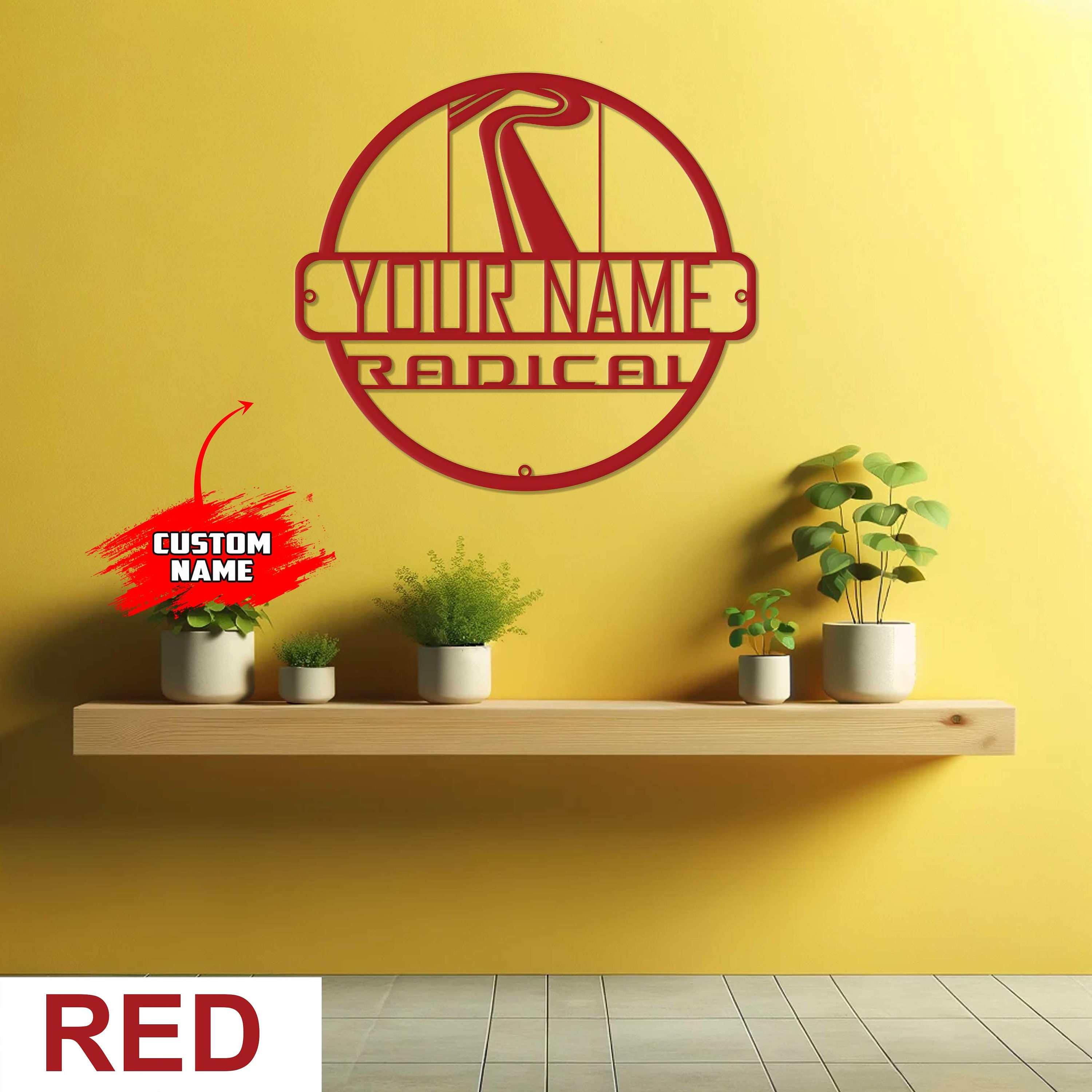 Radical Car Logo Personalized Metal Sign Radical Metal Wall - Etsy