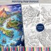 55 Fantasy Map Coloring Pages Adult and Kids Coloring Book, Fantasy ...