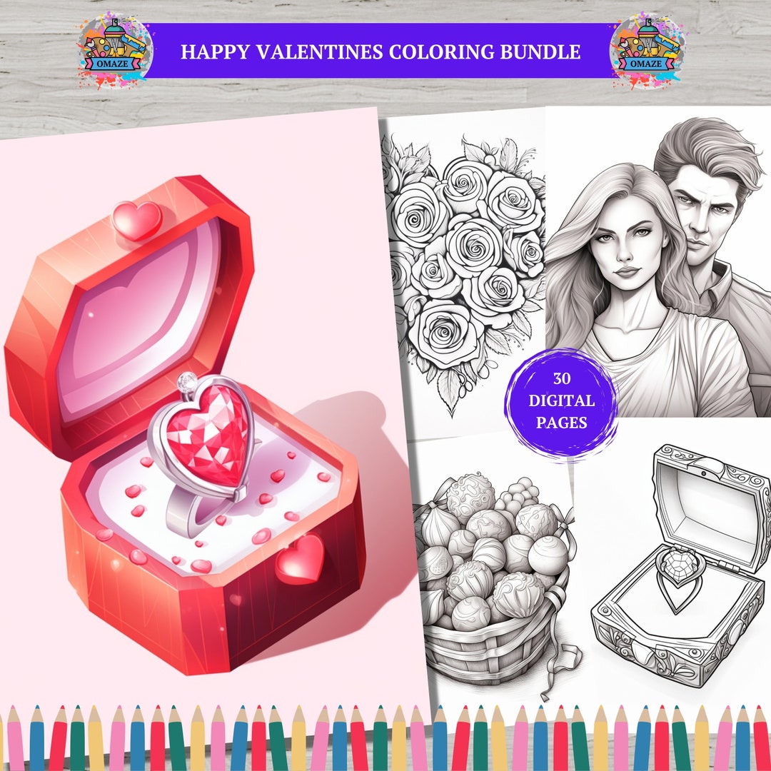 30 Happy Valentines Coloring Pages Sweet Valentines Day Couple Coloring ...