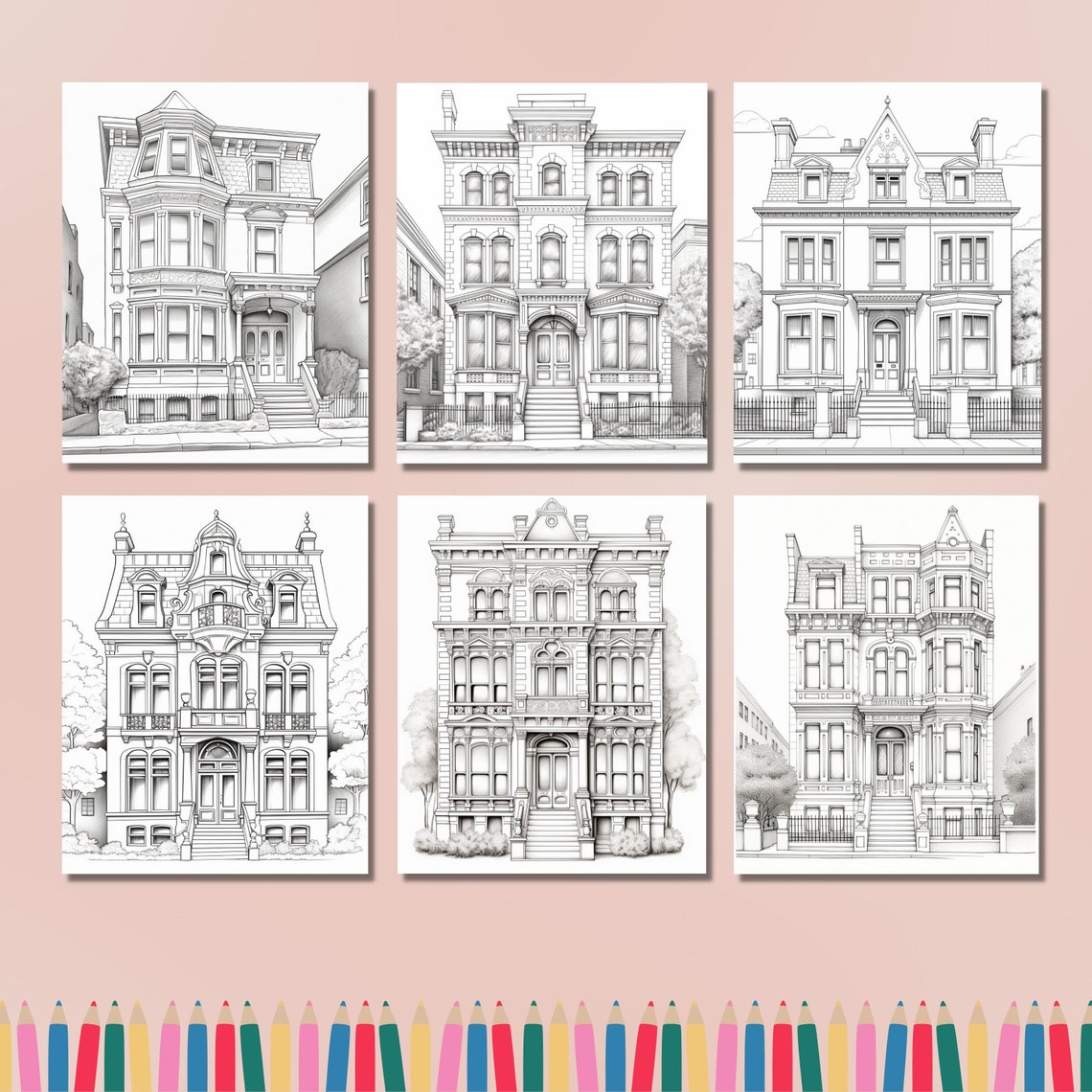 60 Townhouse House Coloring Book Pages, Cute Townhouse Coloring Pages ...