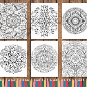 100+ Mandala Coloring Book Pages, Coloring Page Book, Printable ...