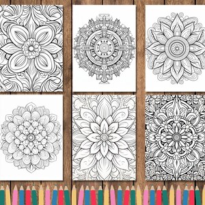 100+ Mandala Coloring Book Pages, Coloring Page Book, Printable ...