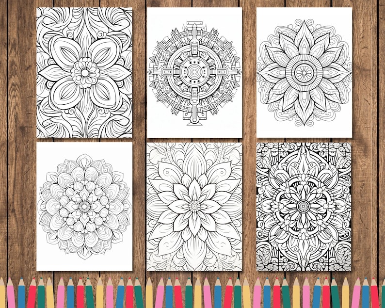 100+ Mandala Coloring Book Pages, Coloring Page Book, Printable ...