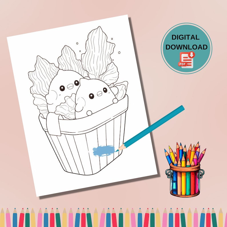 50 Kawaii Food Coloring Pages, Kawaii Cake, Cute Coloring, Kawaii Gifts ...