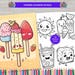 100 Summer Kawaii Coloring Book Pages, Cute Coloring Pages, Anime ...