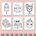 100 Summer Kawaii Coloring Book Pages, Cute Coloring Pages, Anime ...