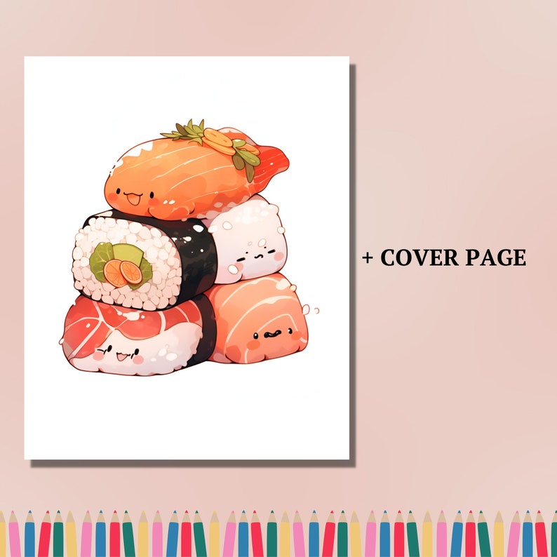 50 Kawaii Food Coloring Pages, Kawaii Cake, Cute Coloring, Kawaii Gifts ...