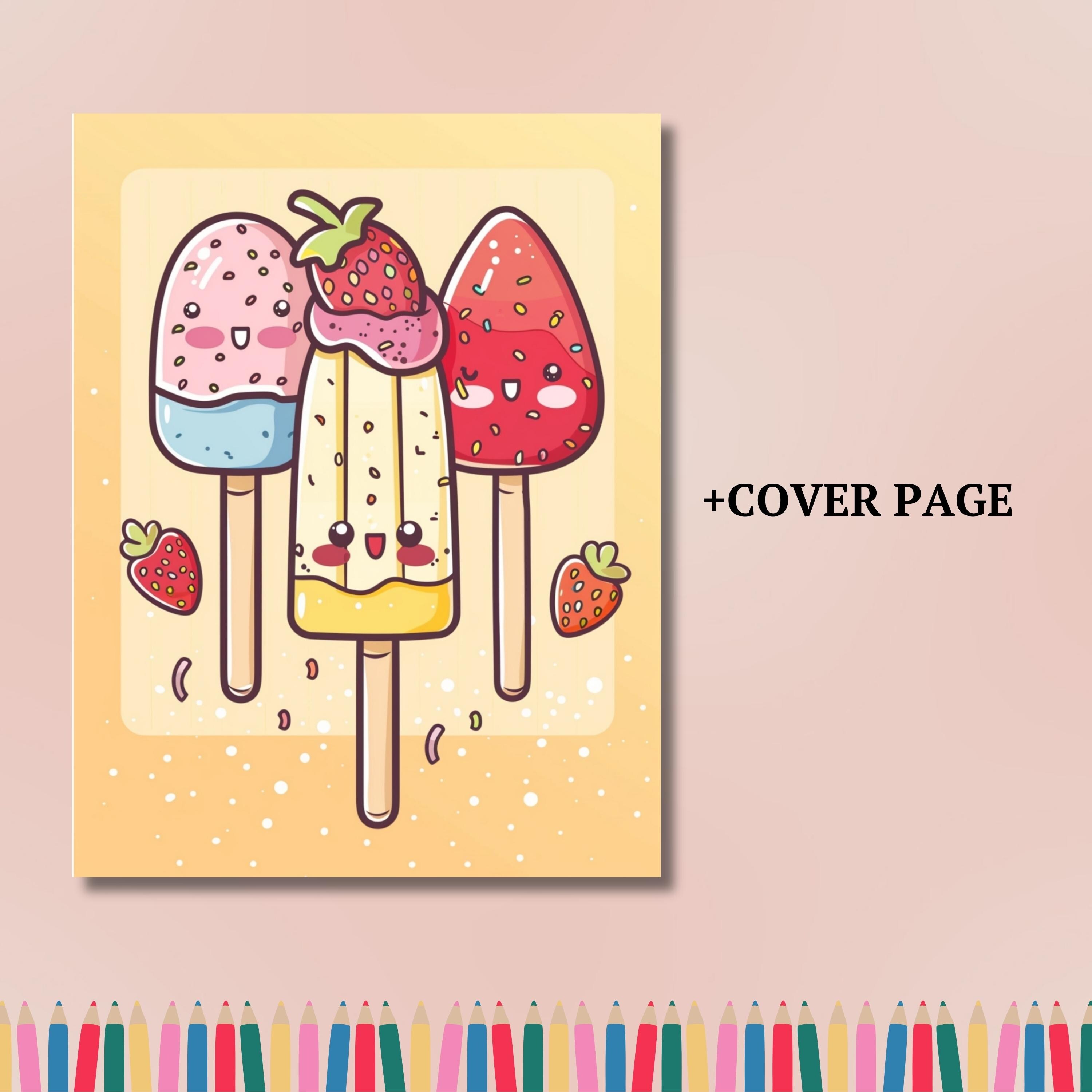 100 Summer Kawaii Coloring Book Pages, Cute Coloring Pages, Anime ...