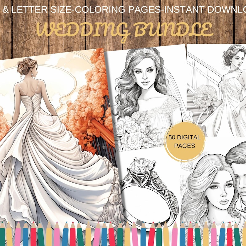 Wedding Coloring Books - Etsy