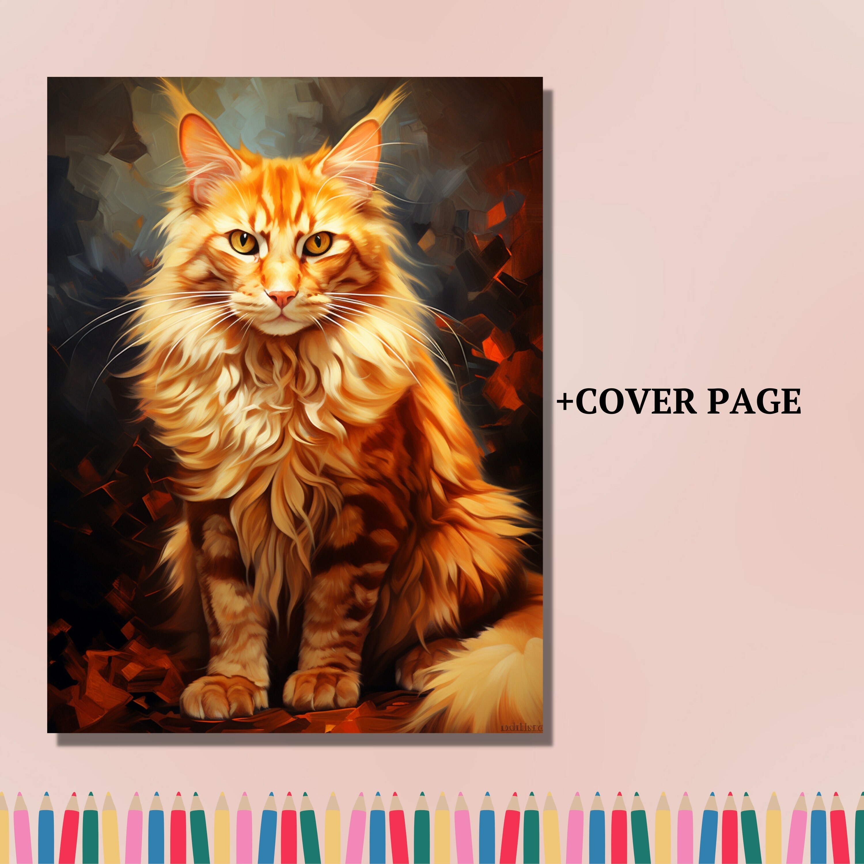 45 Cat Breeds Coloring Page Book, Adults and Kids Instant Download ...