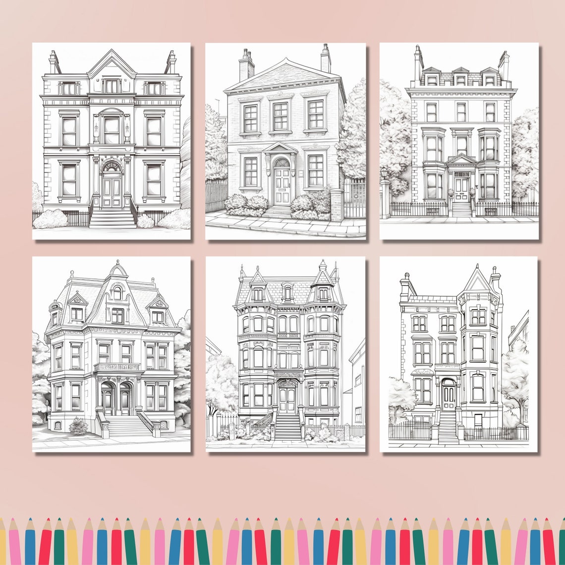 60 Townhouse House Coloring Book Pages, Cute Townhouse Coloring Pages ...