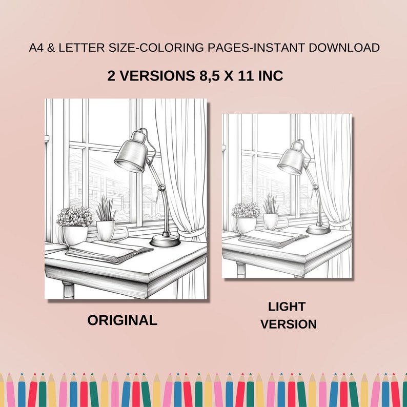 40 Reading Nook Coloring Pages Book Nook Pages, Bookshelf Coloring ...