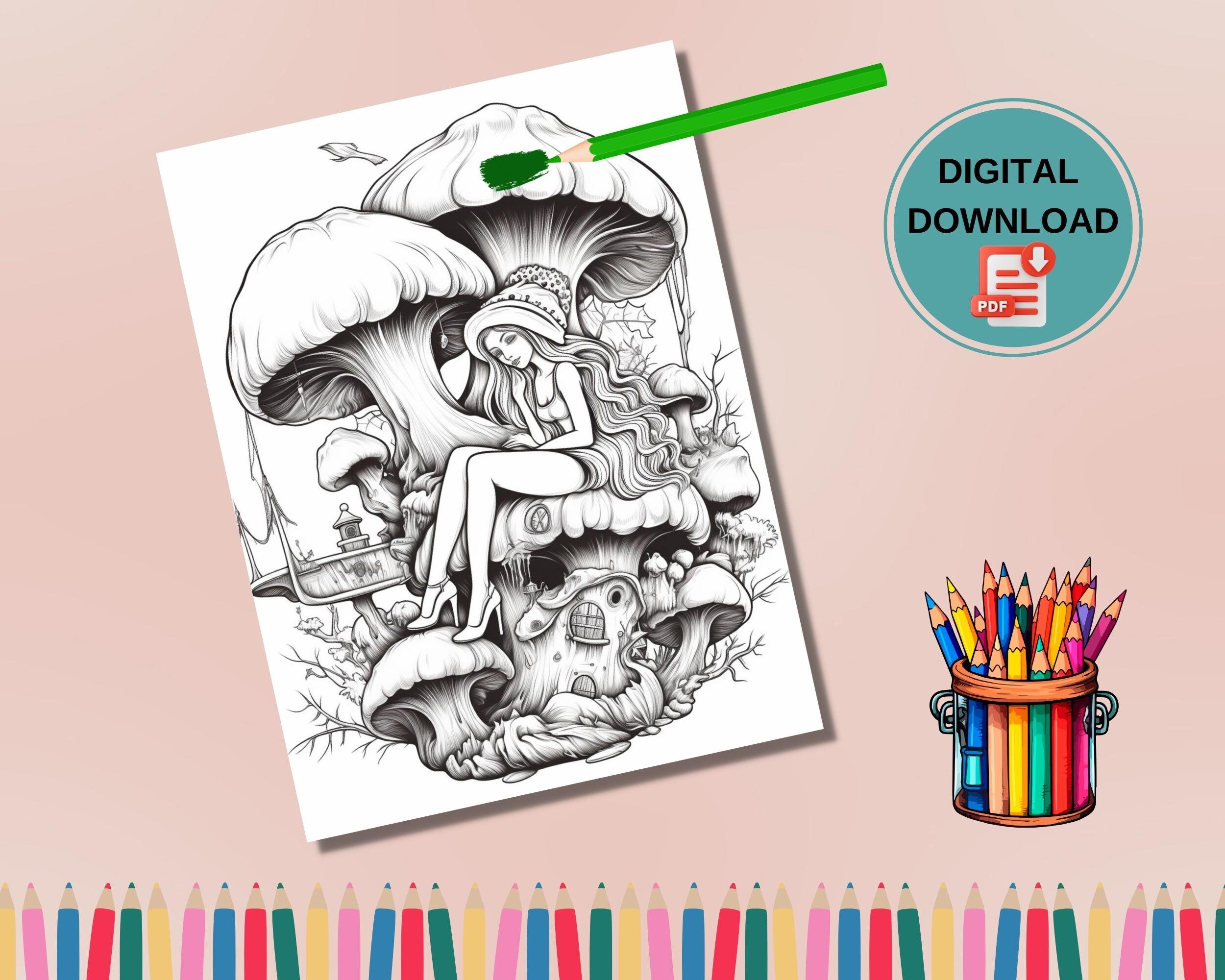 41 Enchanted Forest Coloring Book Pages, Magical Forest Coloring Pages ...