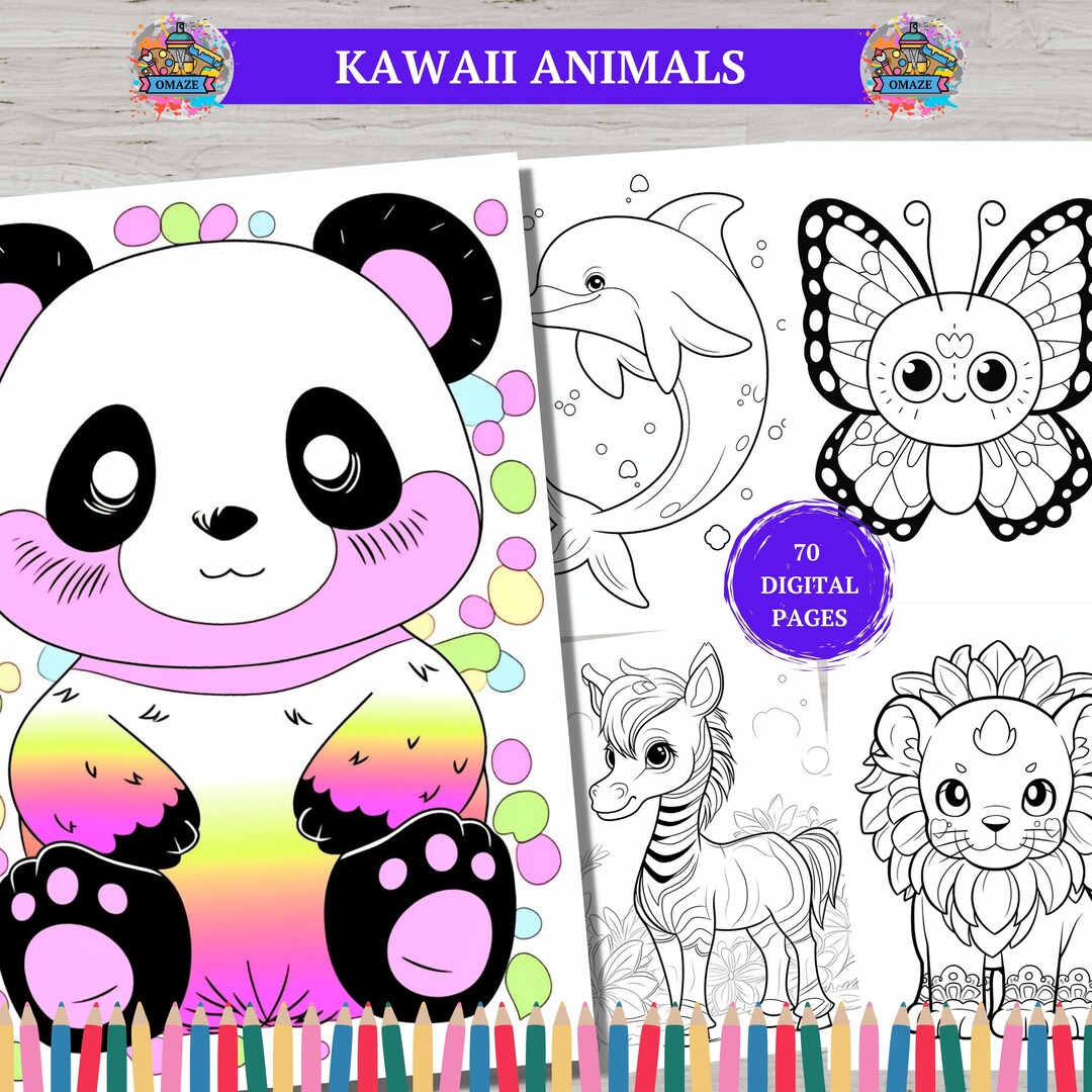 70 Kawaii Cute Animals Coloring Page, Kawaii Cat Coloring Pages, Kawaii ...
