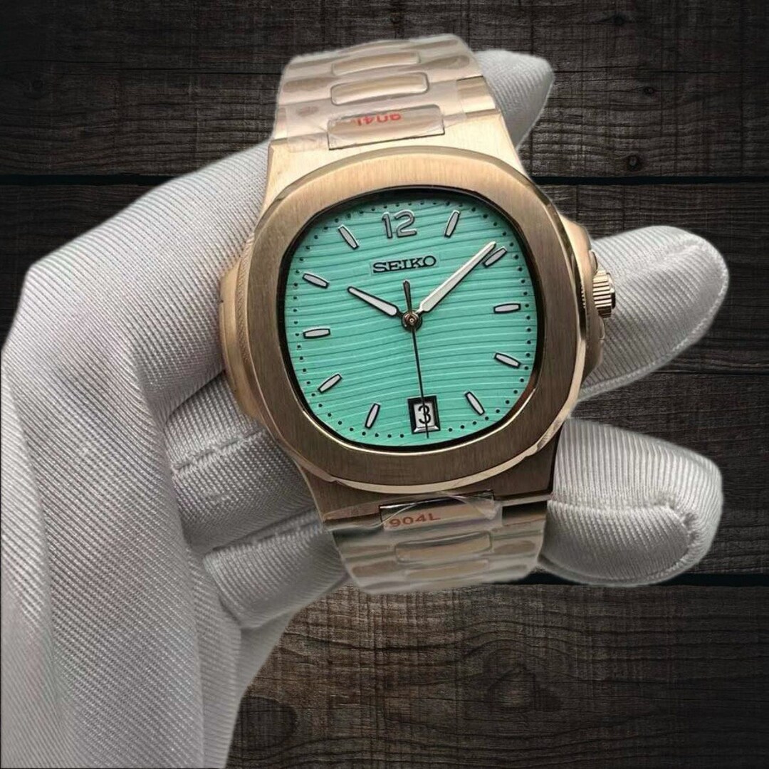 Seiko Nautilus 4R35B Tiffany Blue Watch - Etsy