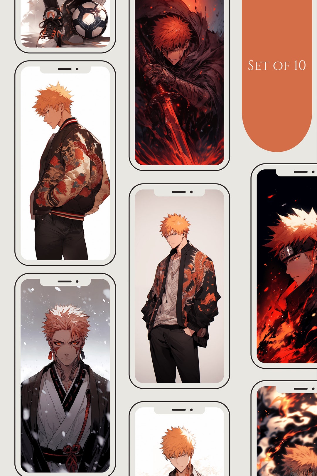 10in1 - Anime Character Wall Art | Printable Wallpaper | Digital ...