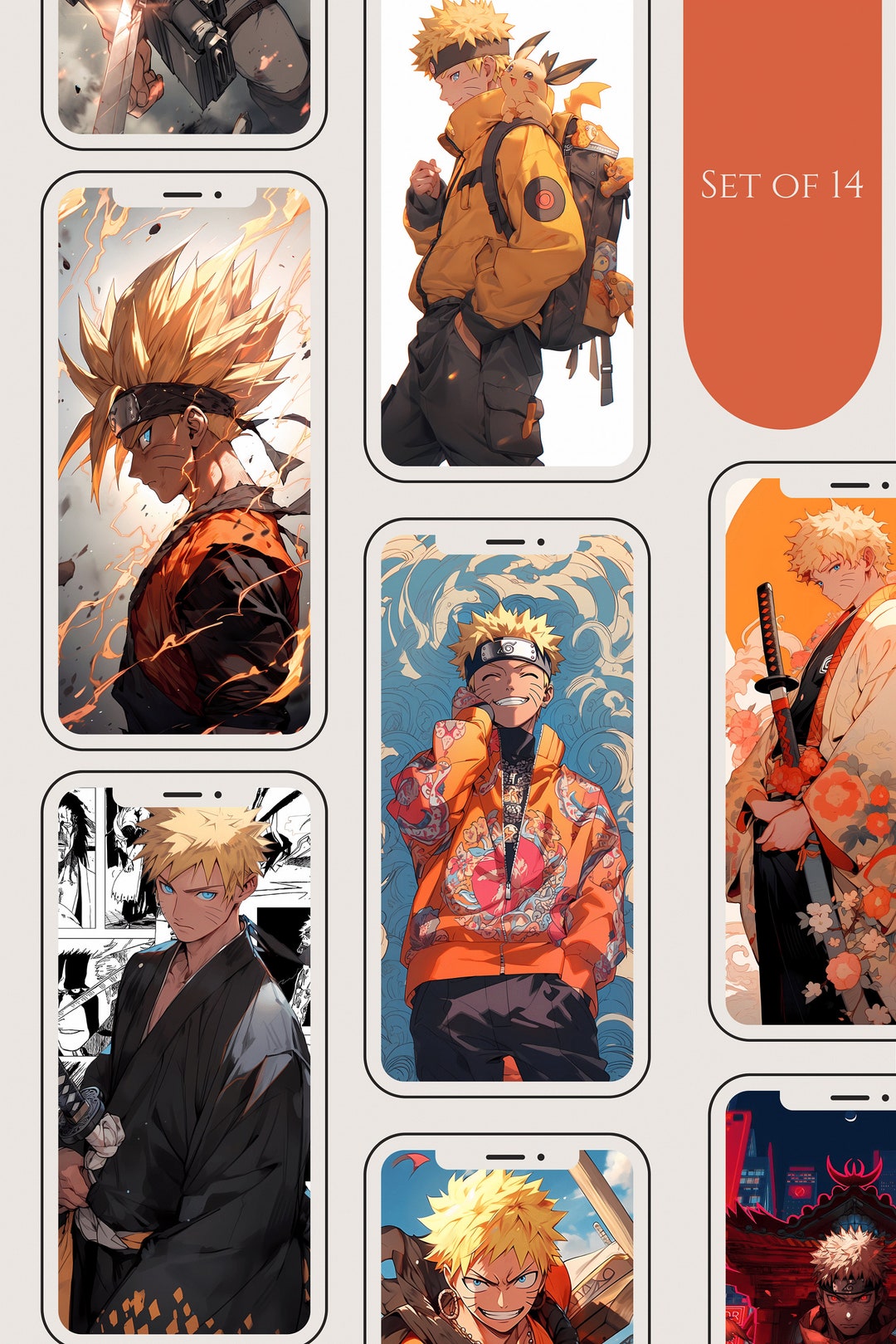 14in1 - Anime Character Wall Art | Printable Wallpaper | Digital ...