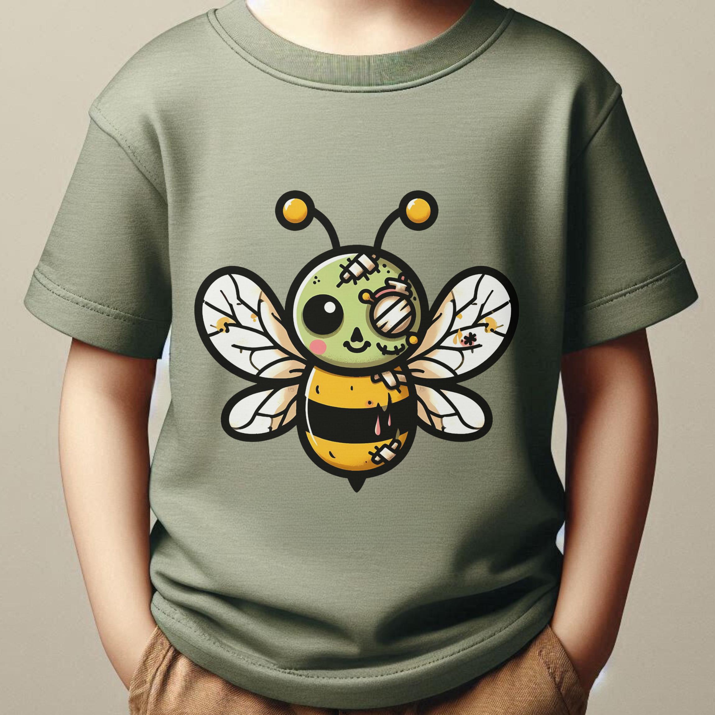 Zombie Bee Clipart: Spooky Kawaii PNG Bundle Digital Sublimation ...