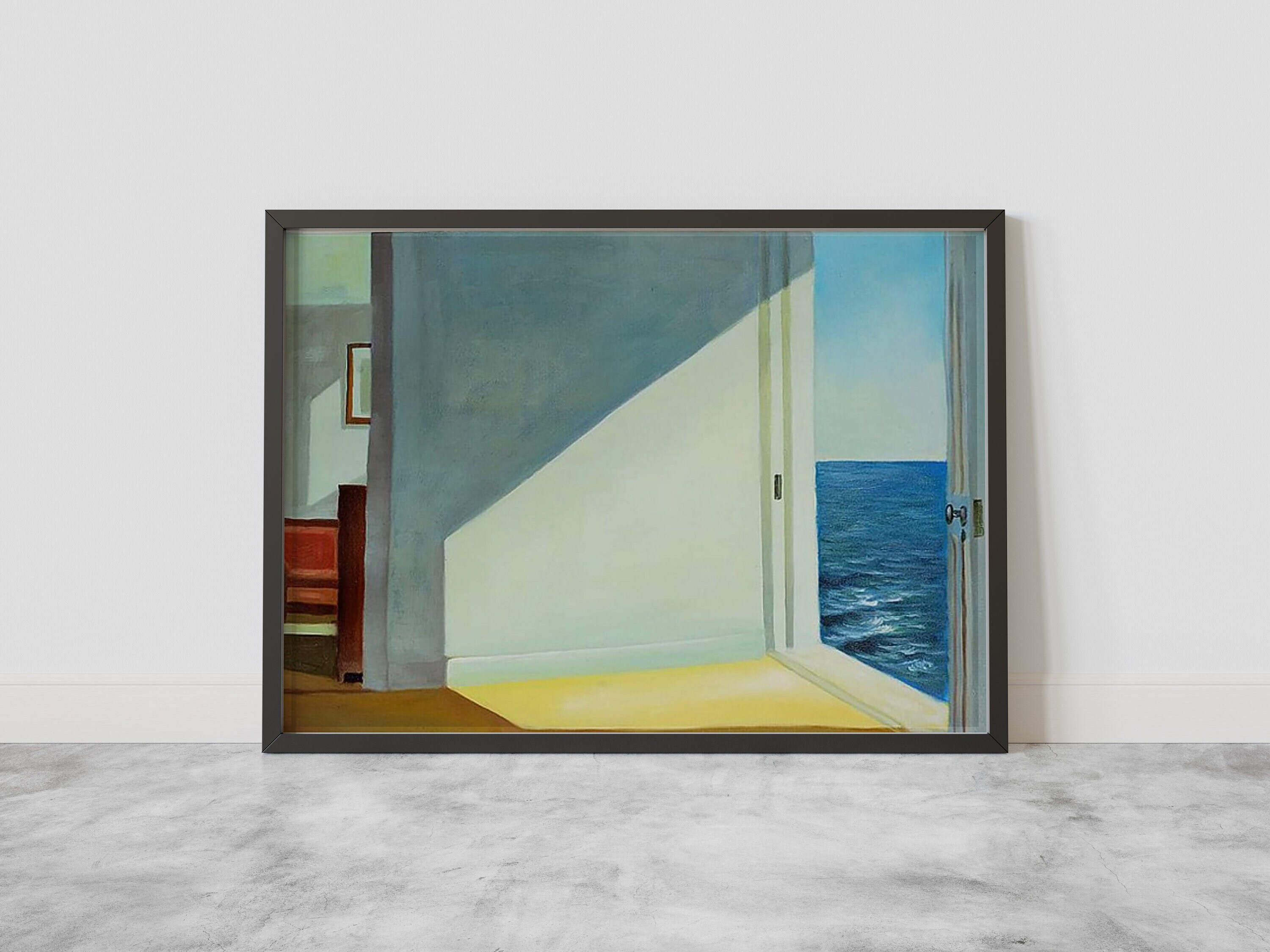Framed Edward Hopper Rooms by the Sea 1951 Canvas - Etsy