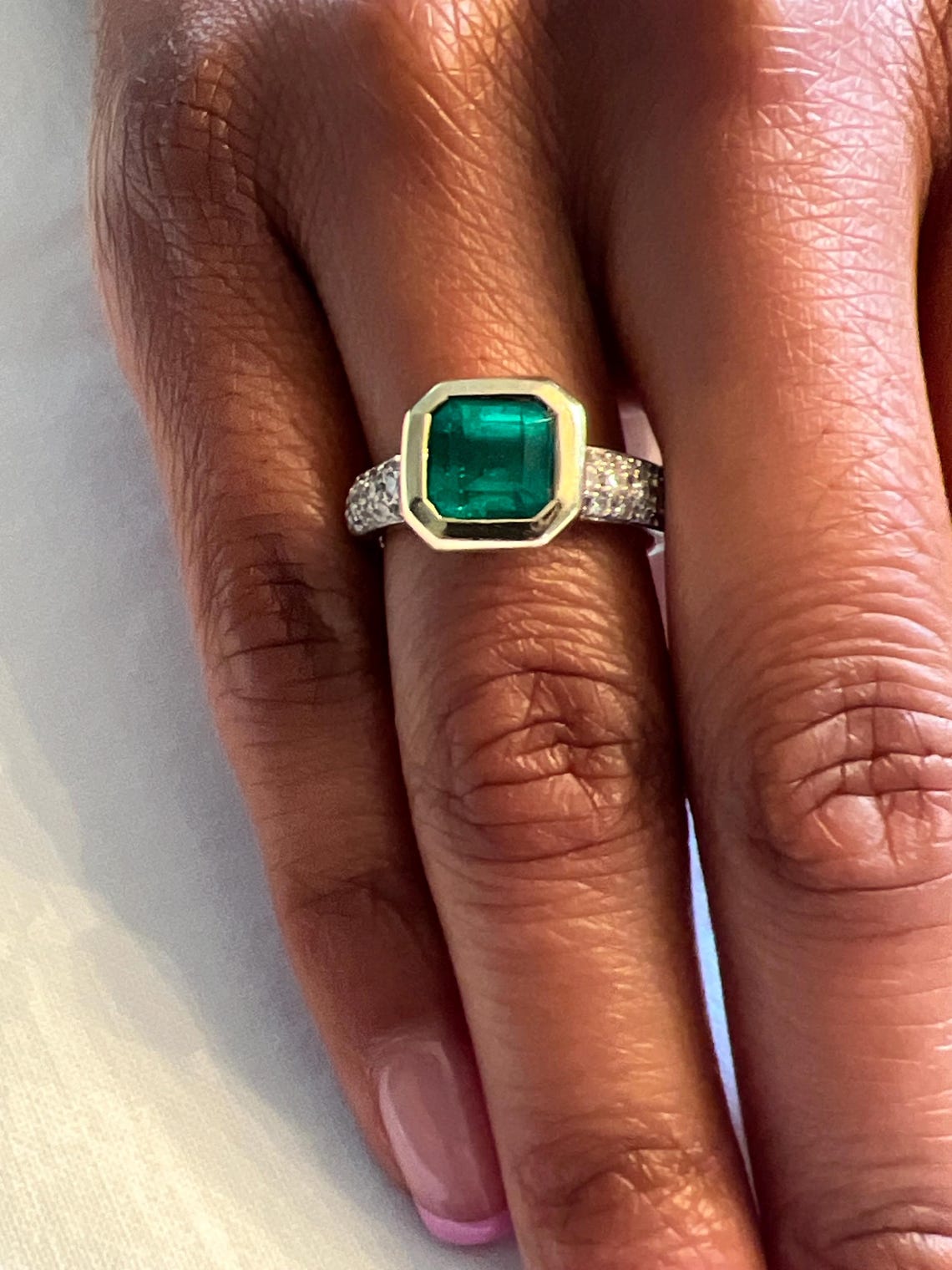 H Stern Emerald and Diamond Ring 2 Carats 18K Yellow Gold GIA Report - Etsy