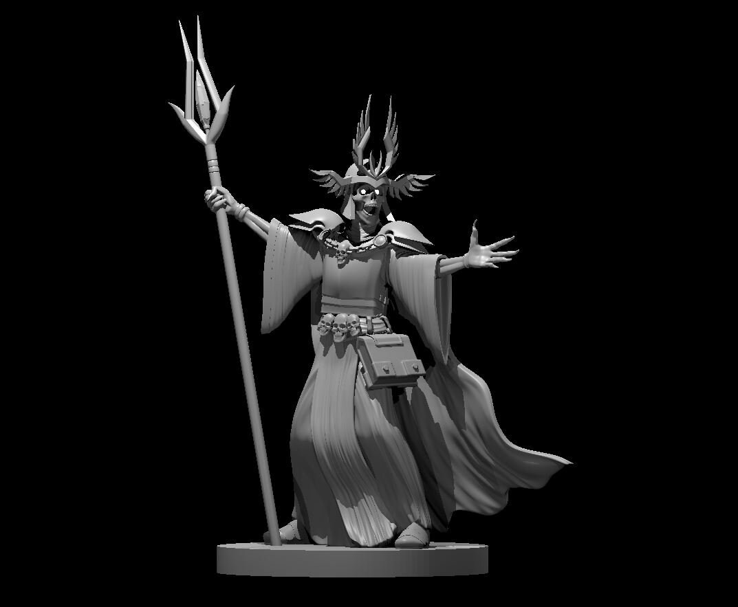 Lich 50mm Miniature Set – Male and Female Resin 3D Printed Models - Etsy