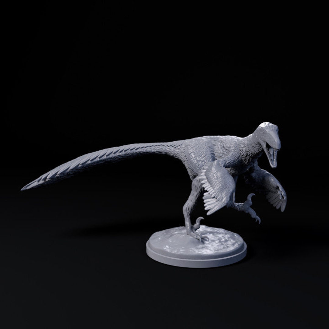 Dakotaraptor 1:35 Scale Model - Exceptional 3D Resin Printed Miniature ...