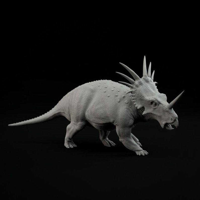 Styracosaurus Miniature Model 1:35 Scale – 3D Resin Printed Dinosaur ...