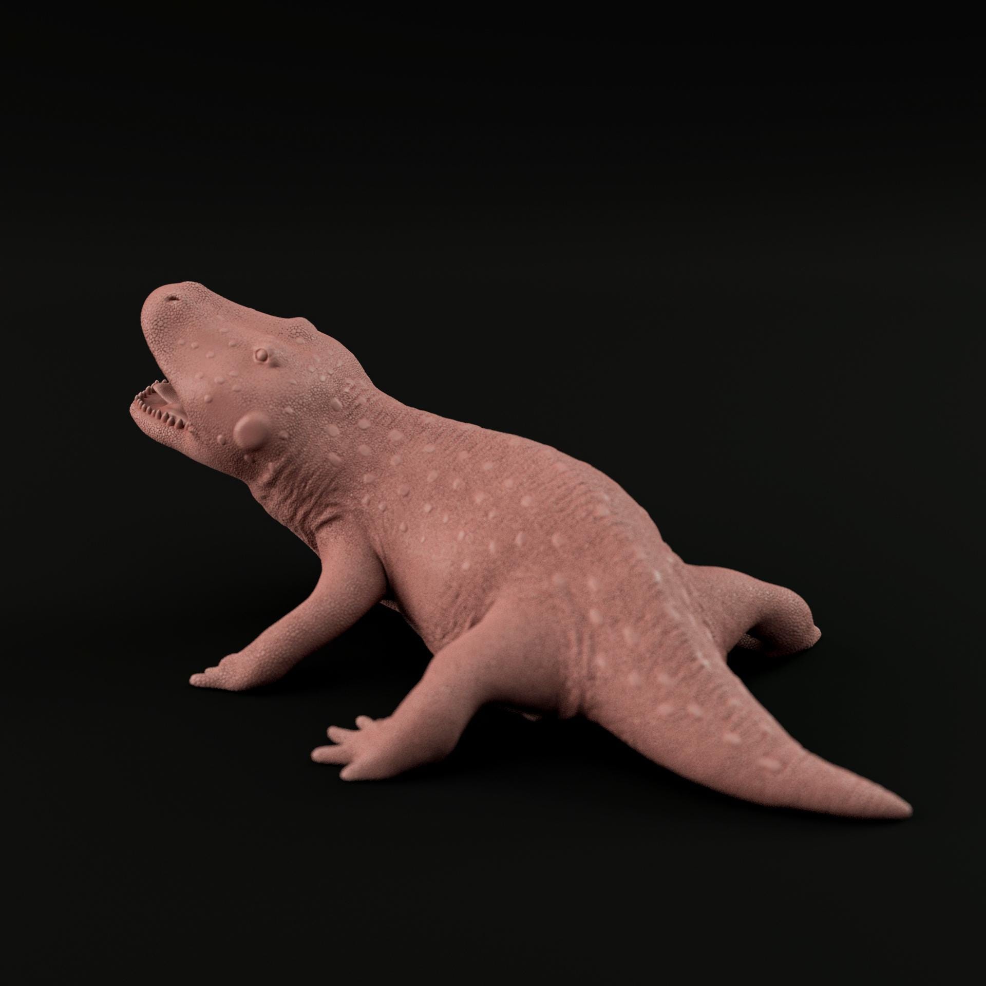 Eryops Miniature Model 1:35 – 3D Resin Printed DND Creature - Etsy