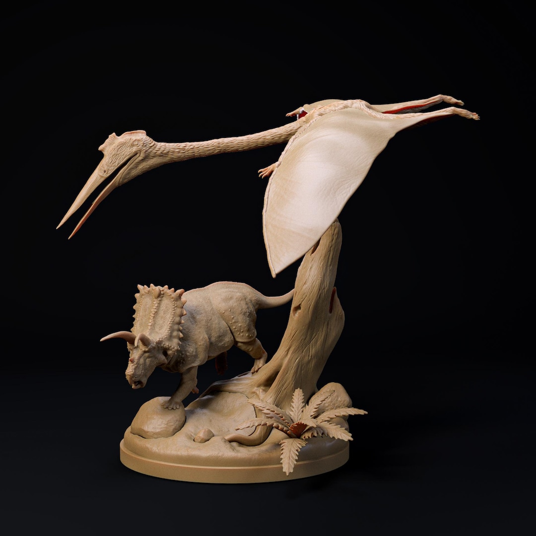 Quetzalcoatlus Flying Over 1:35 Scale Model - Exceptional 3D Resin ...