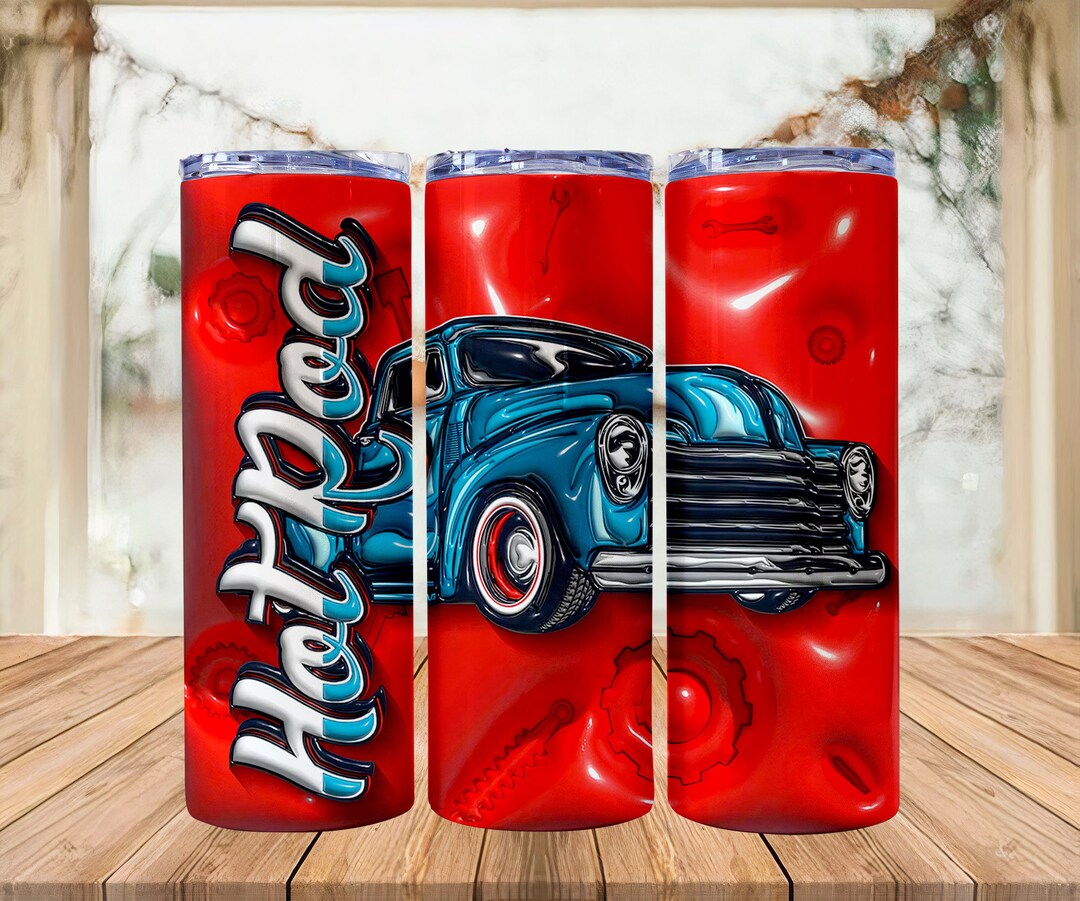 Hot Wheels Tumbler Design, 20 Oz Skinny Tumbler Design, Sublimation ...