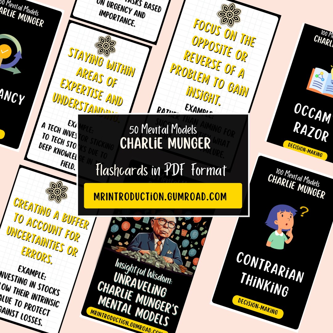 50 Mental Models Charlie Munger - Elevate Your Thinking, Master Your ...