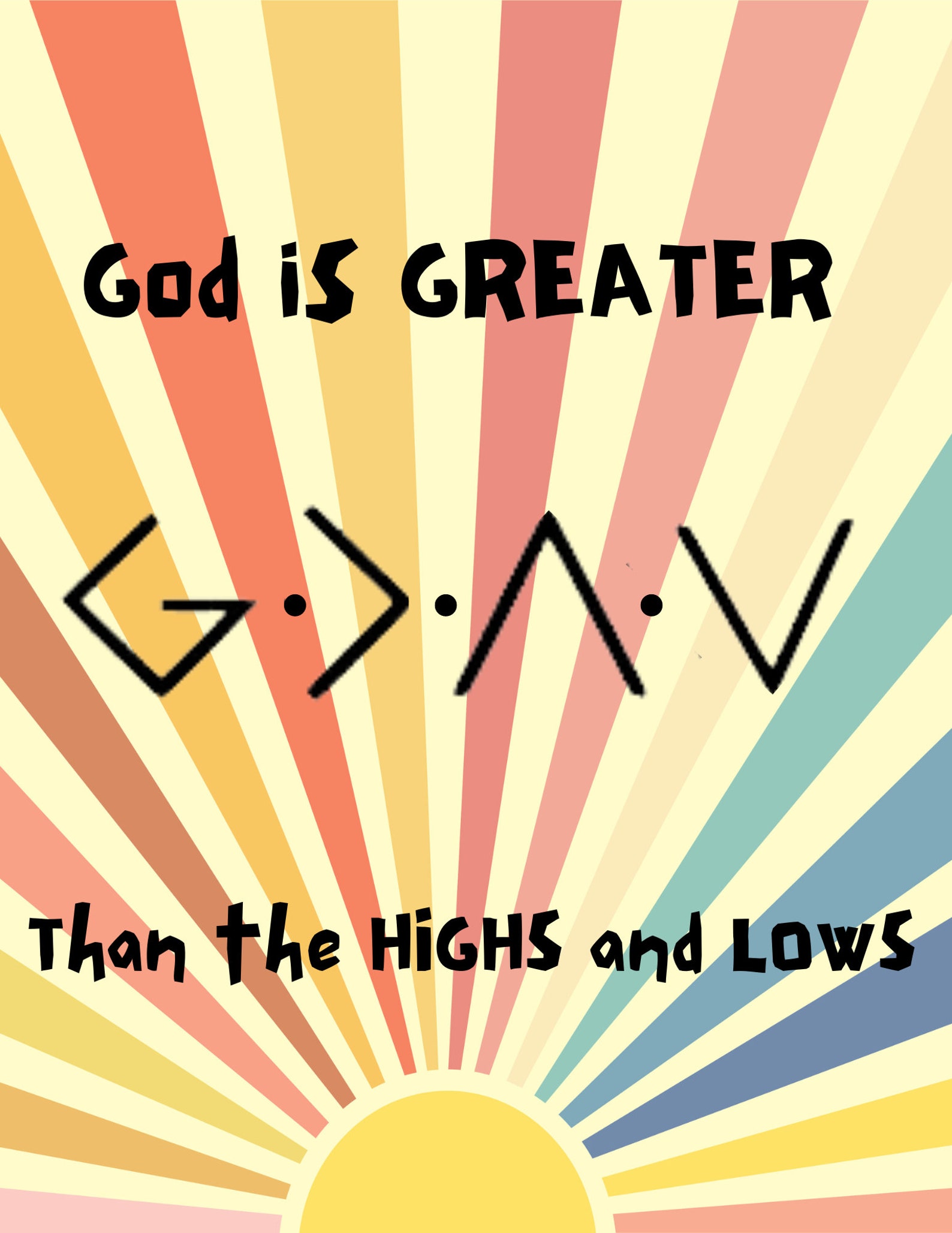 God is Greater | Printable | Quote | Spiritual | Digital Download ...