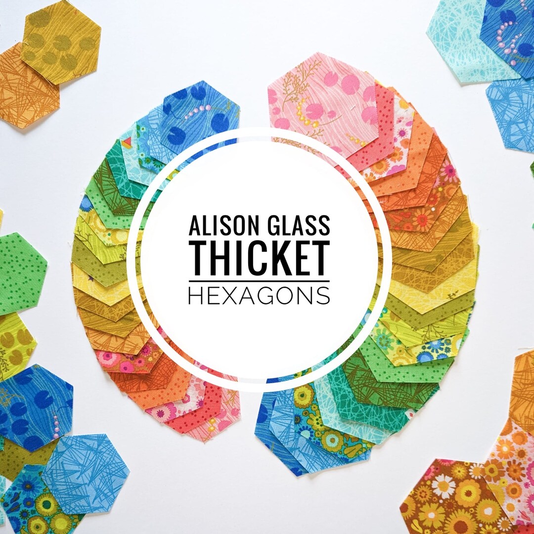 Alison Glass - Thicket - Pre Cut Fabric Hexagons - EPP Hexies - Etsy