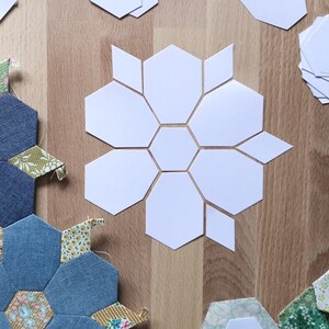 Pre-cut Geranium Paper Templates for English Paper Piecing - Designed ...