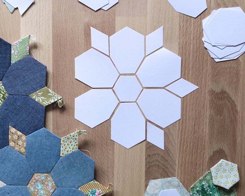Bulk Pack - Pre-cut Geranium Paper Templates for English Paper Piecing ...