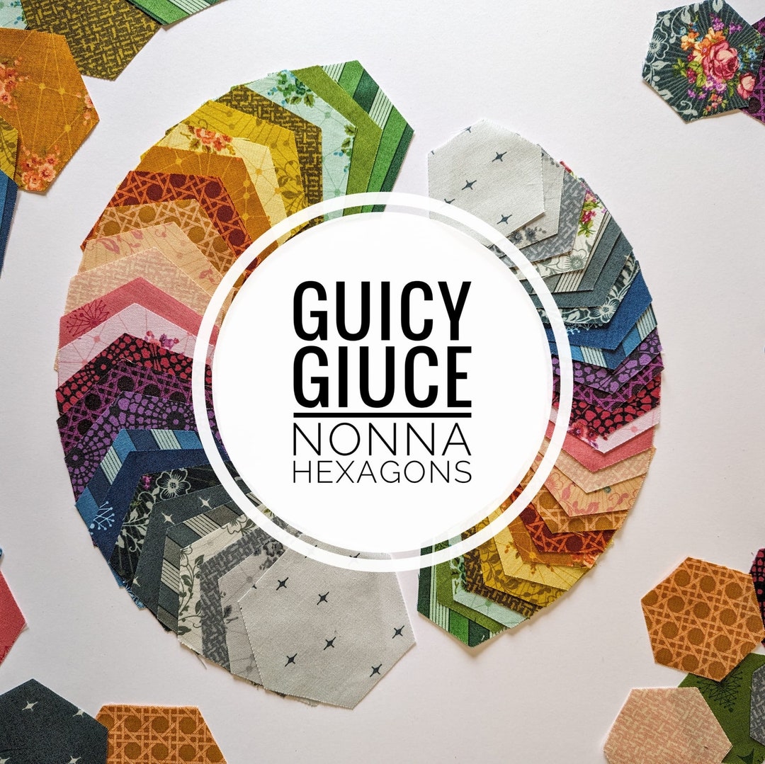Guicy Guice - Nonna - Pre Cut Fabric Hexagons - EPP Hexies - Etsy
