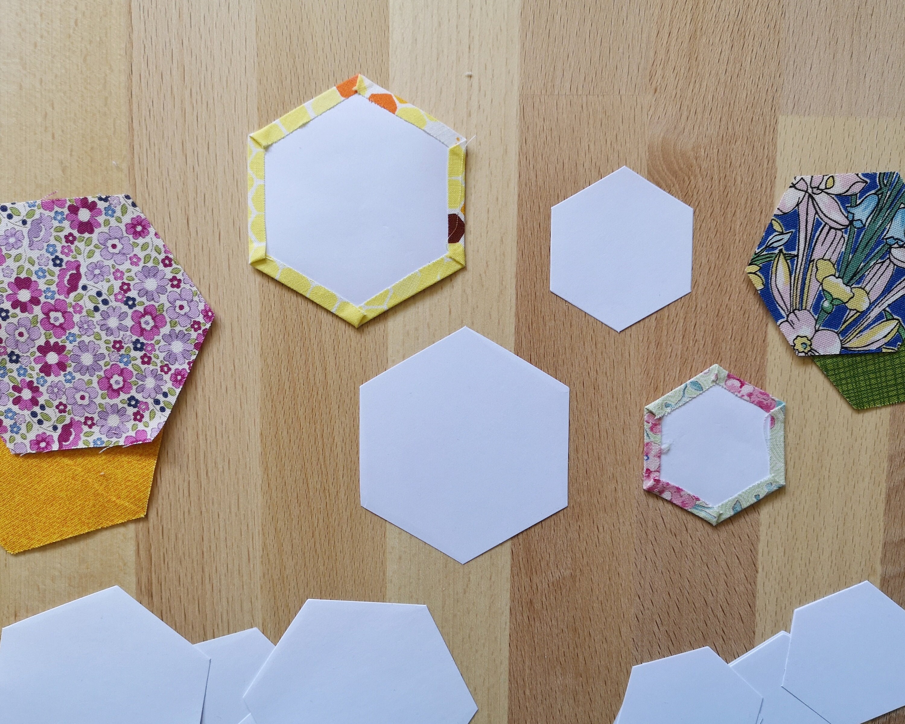 Precut Hexies Paper Templates for English Paper Piecing - EPP Hexagon ...