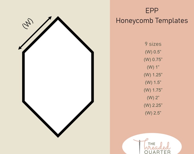 9 Sizes Printable Honeycomb EPP Templates PDF Instant Download - Etsy